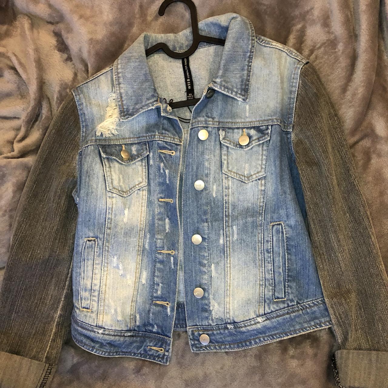 Walter Baker colorblock denim jacket Never... - Depop