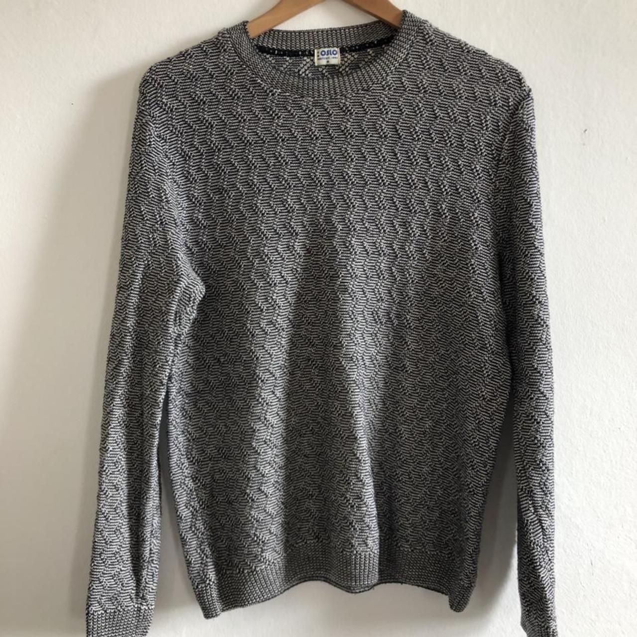 Mens Olso knit jumper. Nordic style jumper in a... - Depop