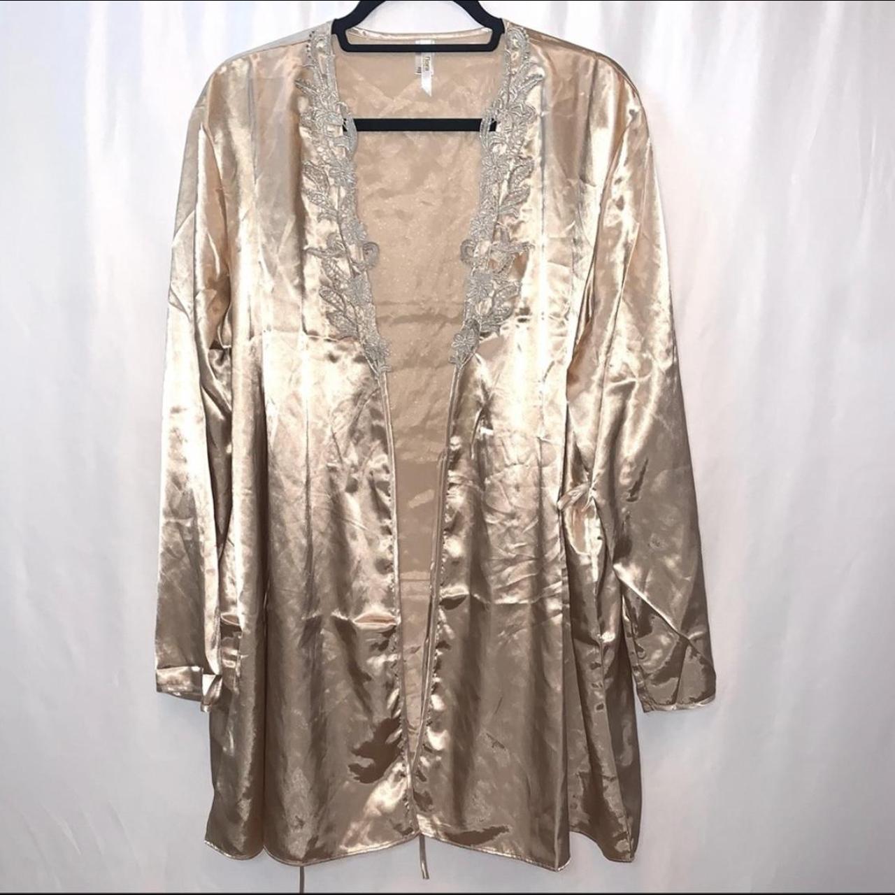Flora Nikrooz Women's Gold Robe | Depop