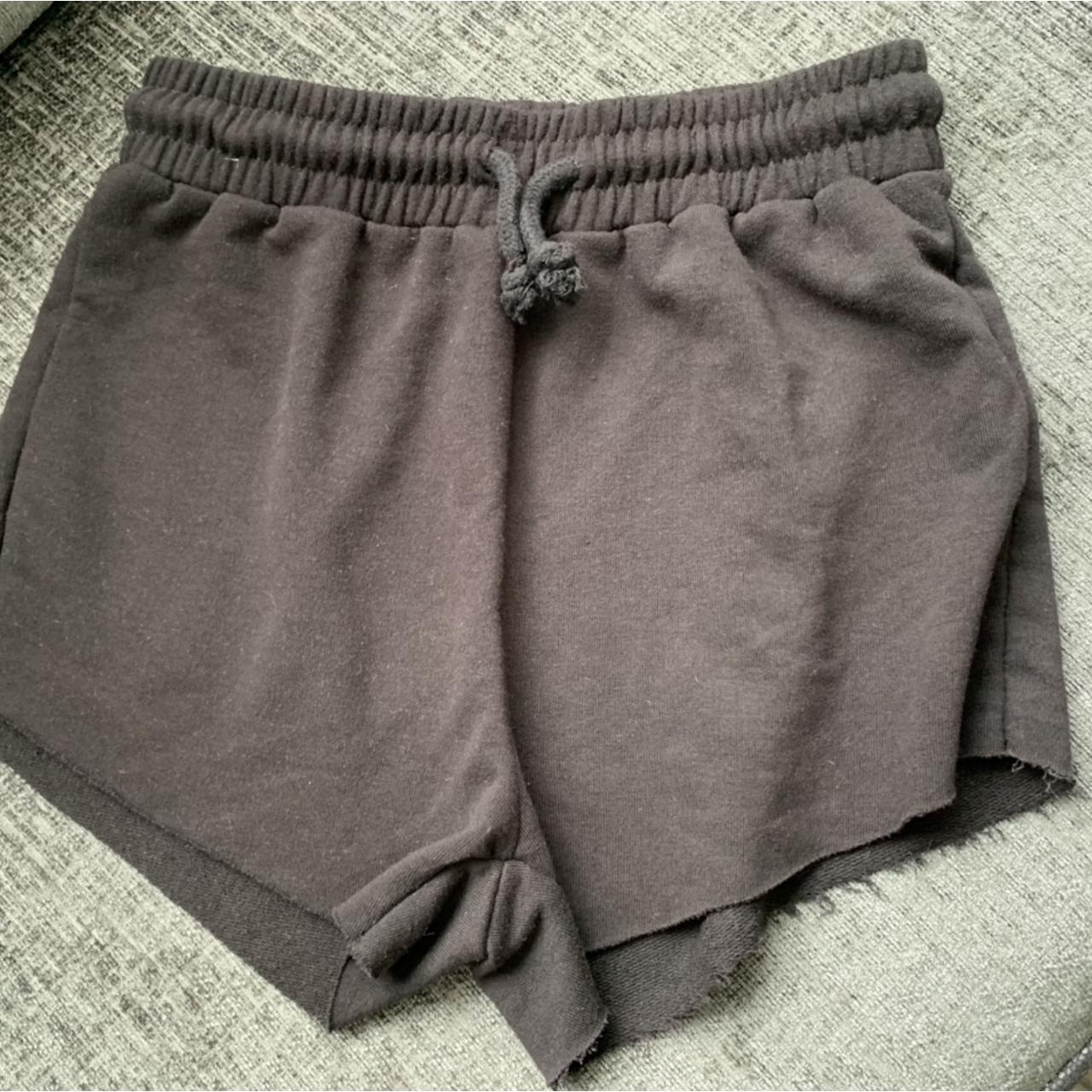 Primark Black jogging shorts Size 2xs Worn but... - Depop