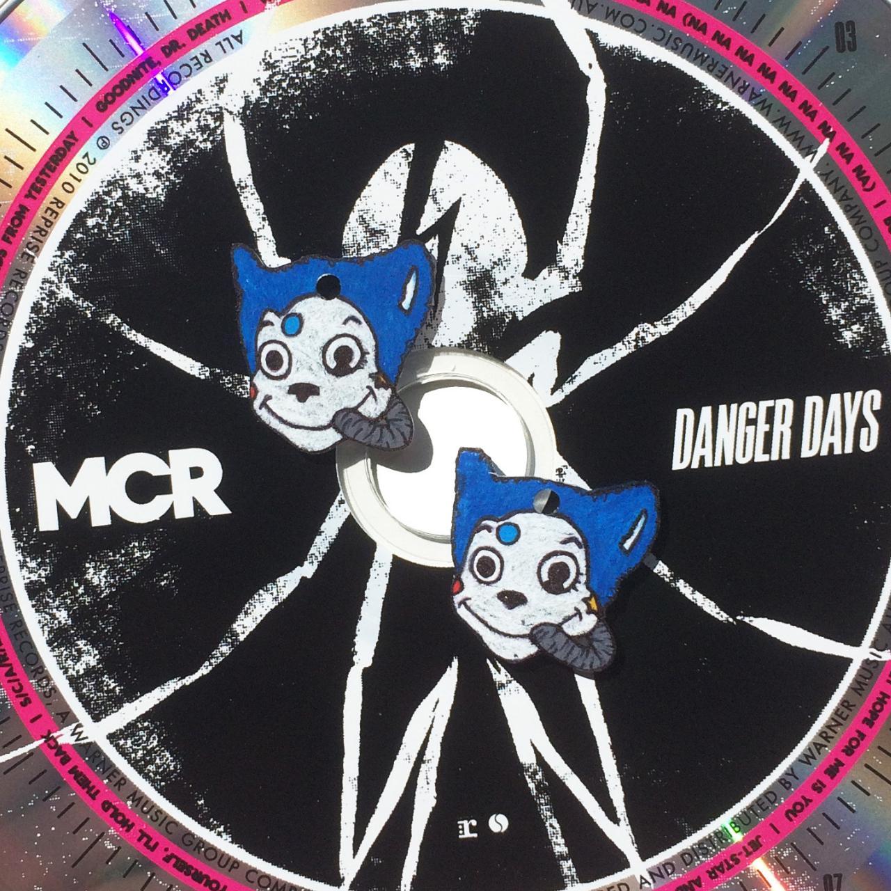 Mousekat MCR earring charms! Sold as a pair of hand... - Depop