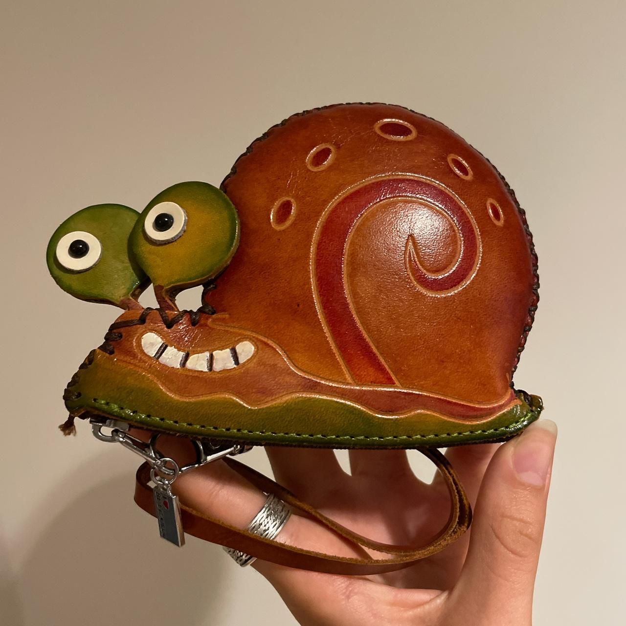 Artisan #Handmade #Genuine #leather #snail coin... - Depop