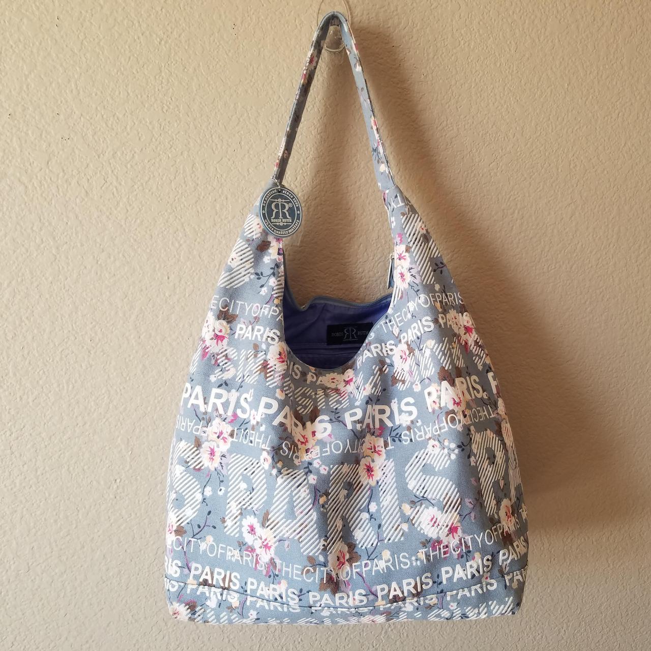Robin Ruth blue French Riviera bag/ tote bag. Gently... - Depop