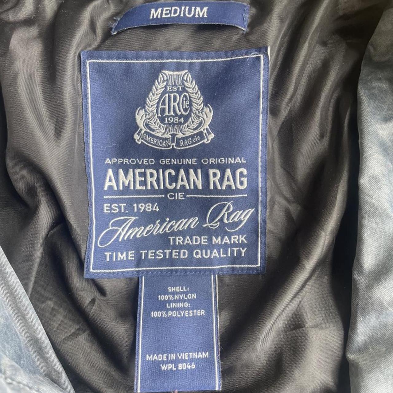 American Rag Cie Women's Navy and Grey Jacket | Depop