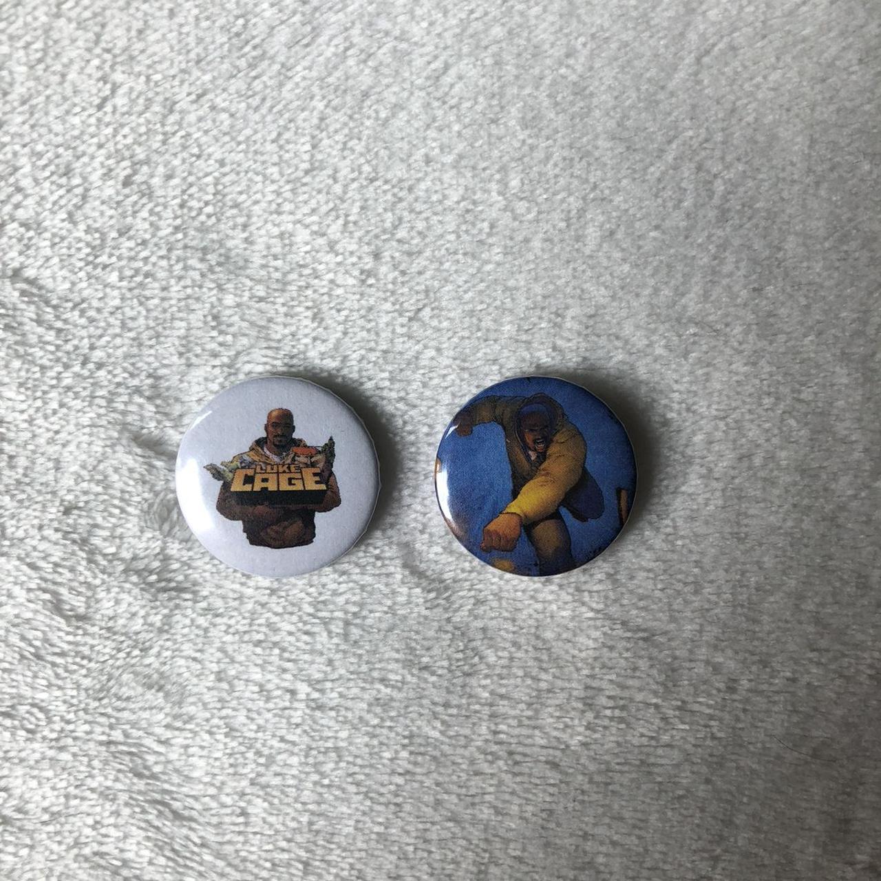 handmade Marvel comics Luke Cage pins Not sold... - Depop