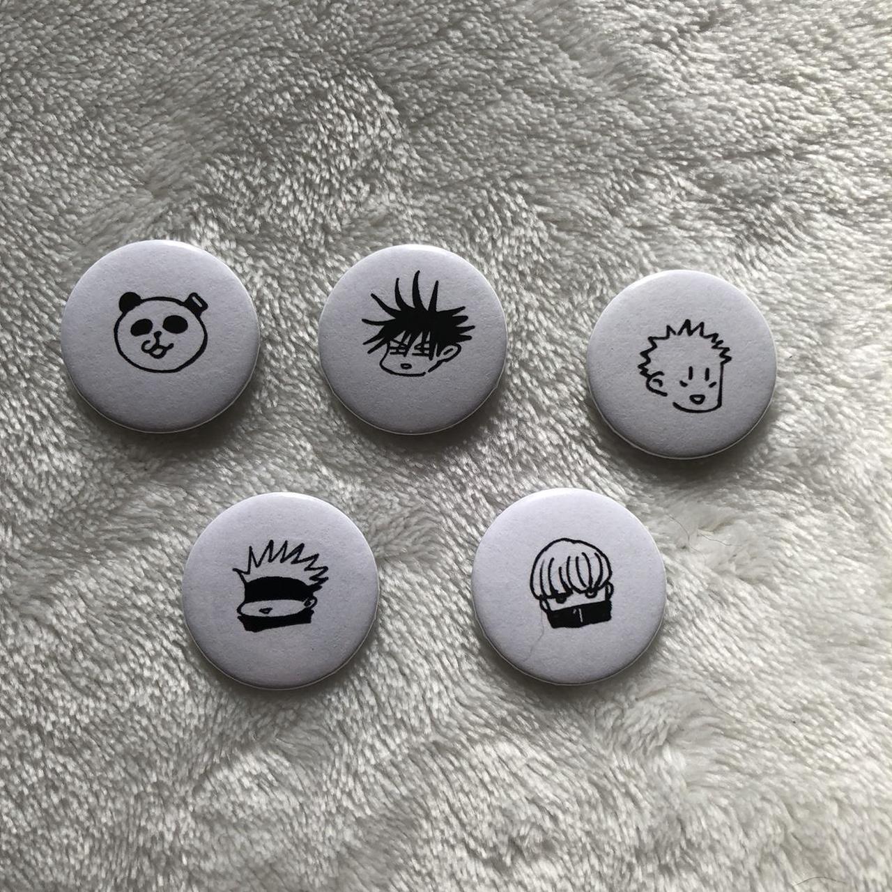 handmade Jujutsu Kaisen pins Size: 1... - Depop