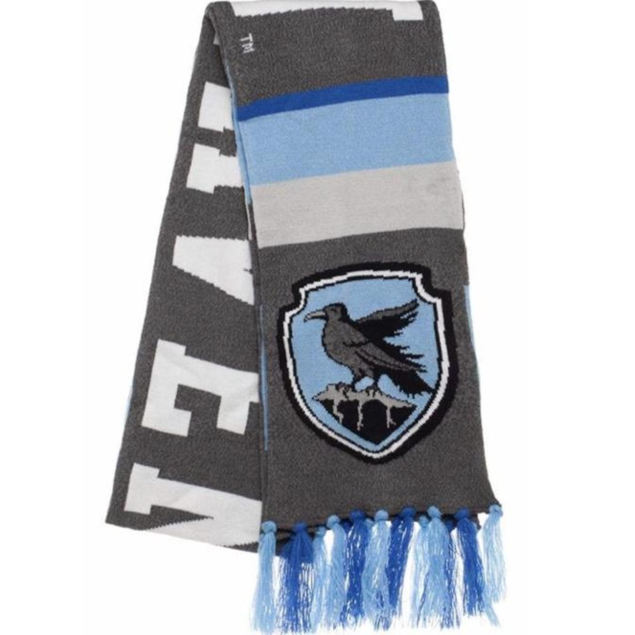 Harry Potter Hogwarts Blue Ravenclaw Scarf with... - Depop