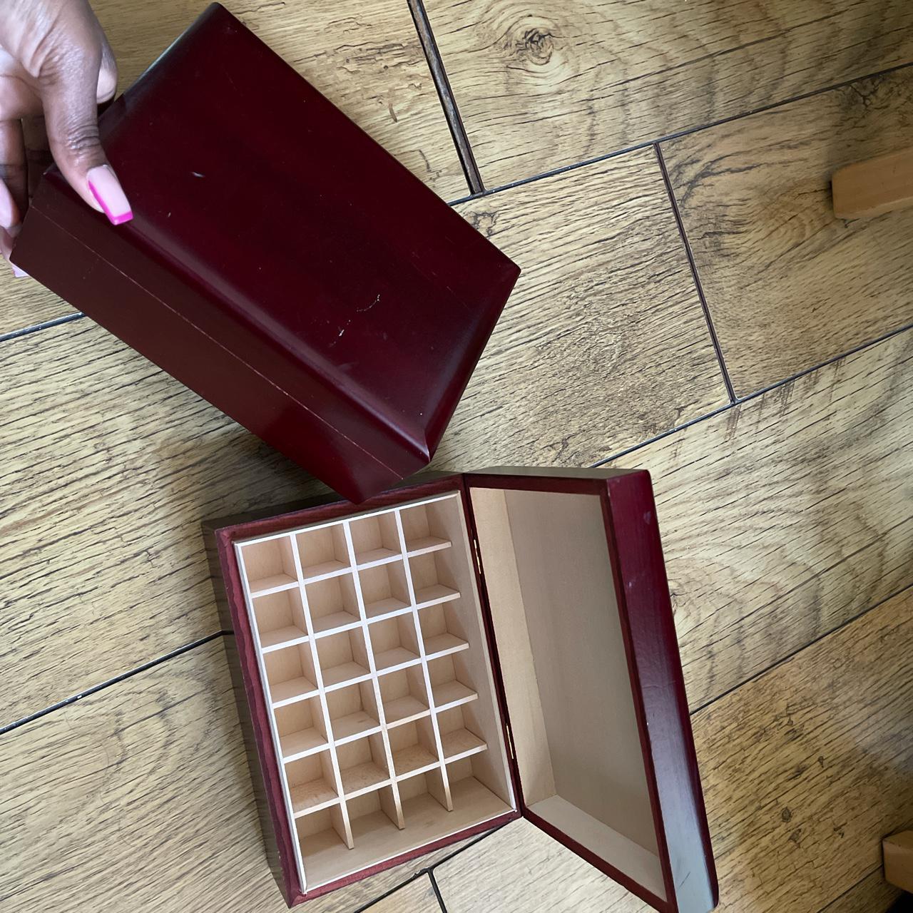 Wooden compartment boxes perfect for storing... - Depop