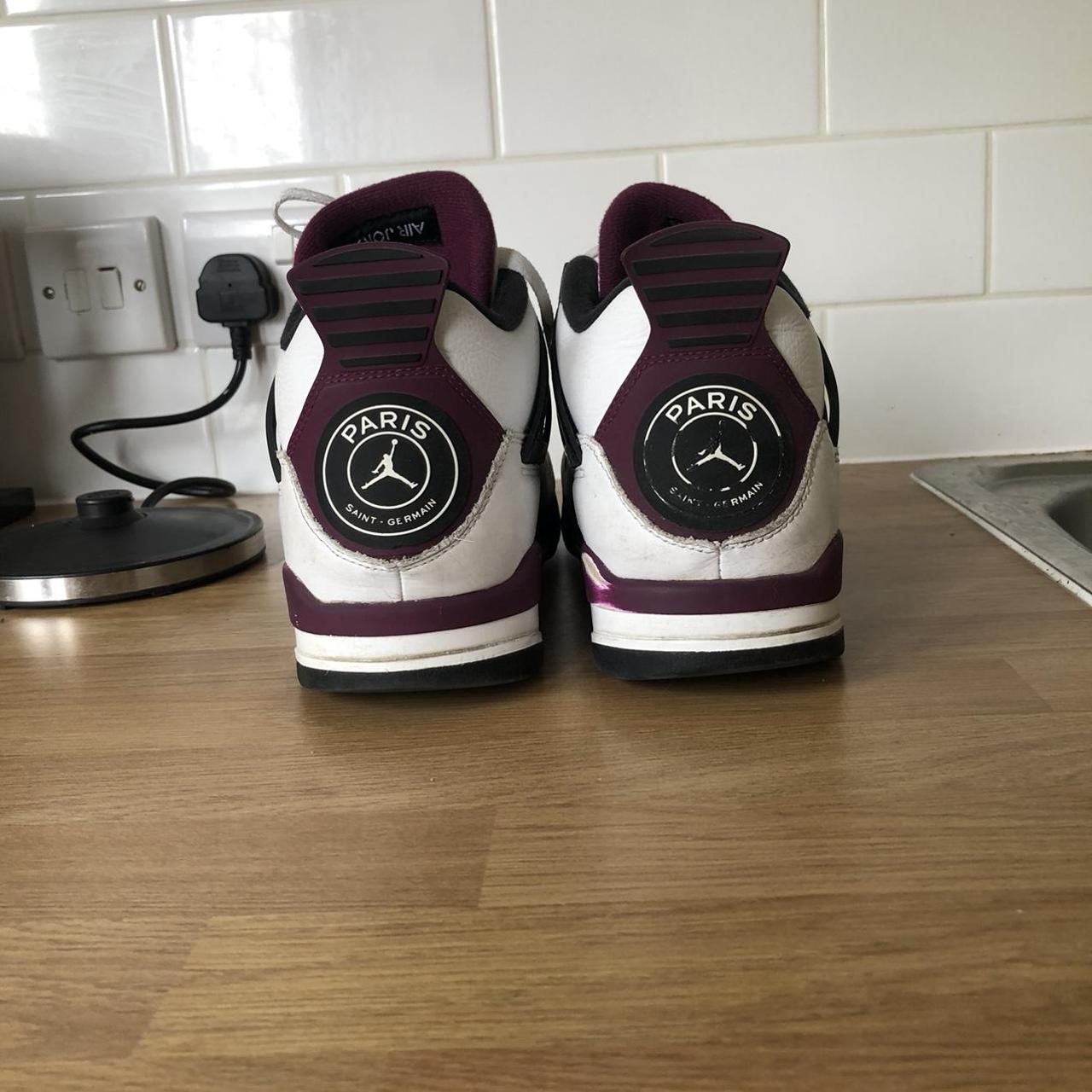 Jordan 4 psg Uk size 11. Good condition, some... - Depop