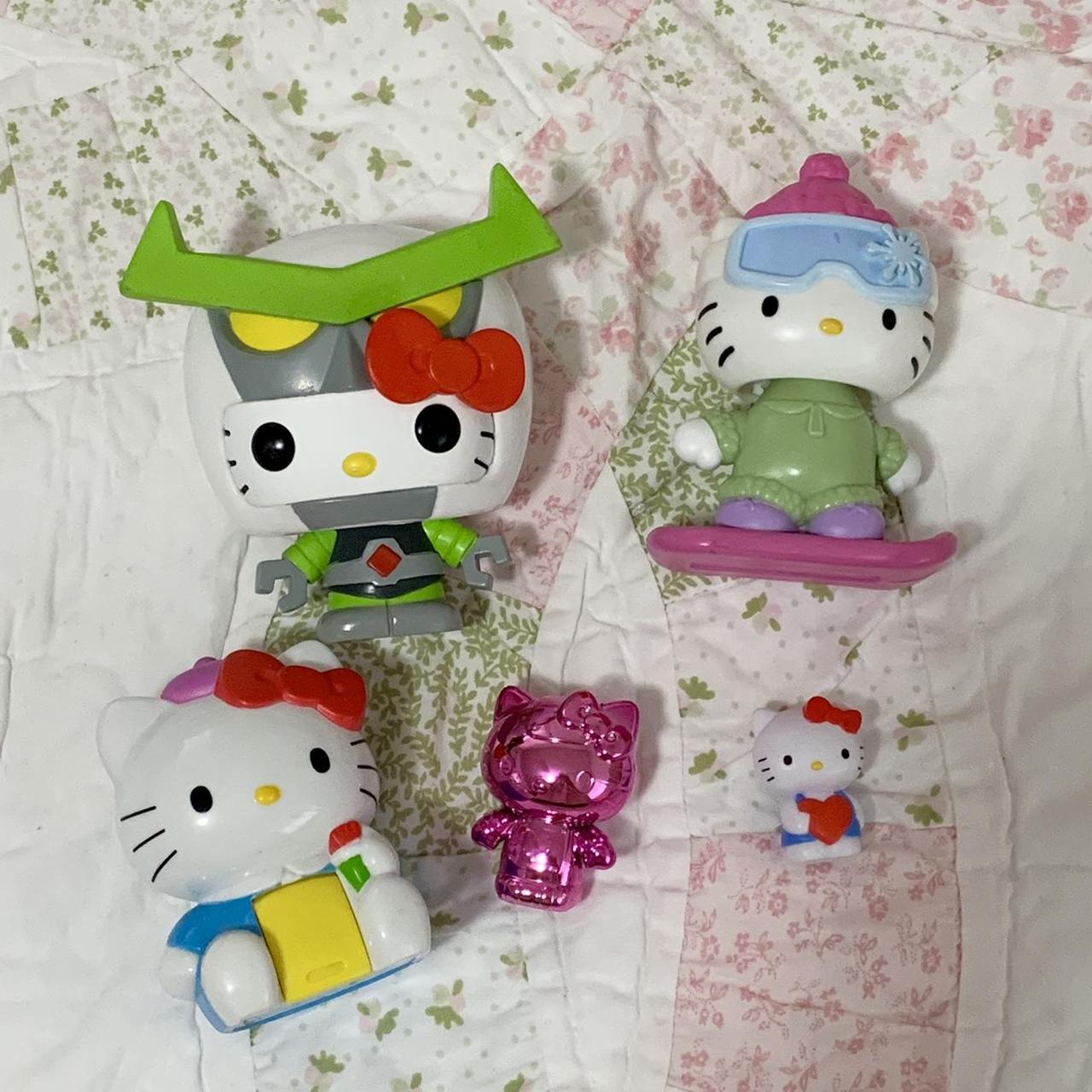 hello kitty figurine lot! set of 5 hello kitty... - Depop