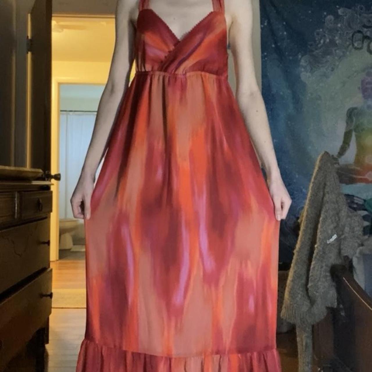 BEAUTIFUL sunset 🌅 dress 😍 perfect condition!! 🤍... - Depop