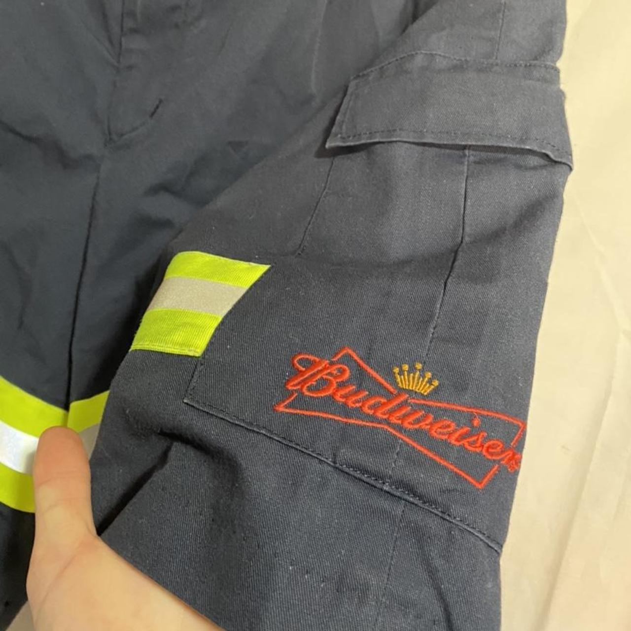 90s Budweiser Delivery Cargo Shorts Size 34... - Depop