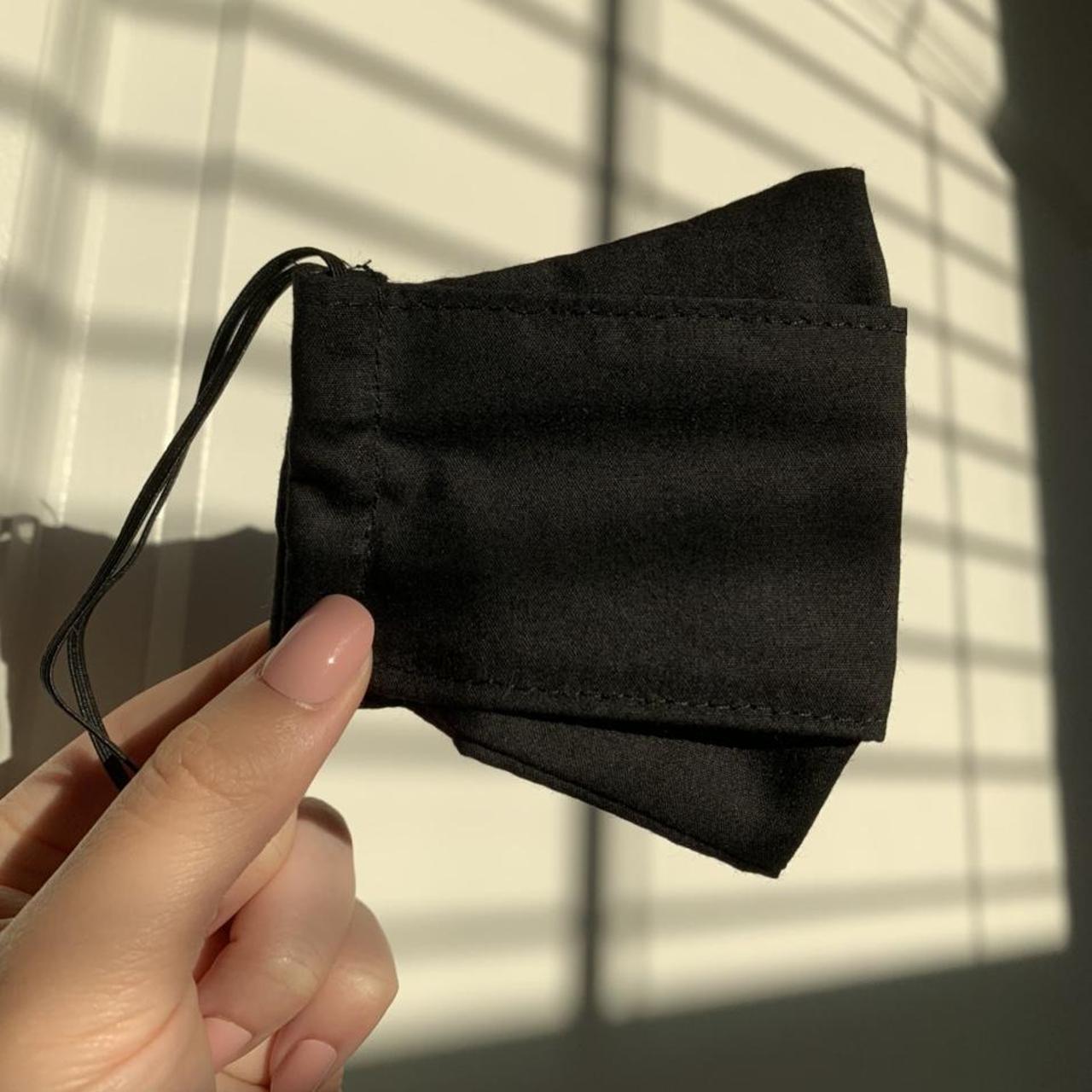 black face mask (SMALL/CHILD SIZE) -cotton... - Depop