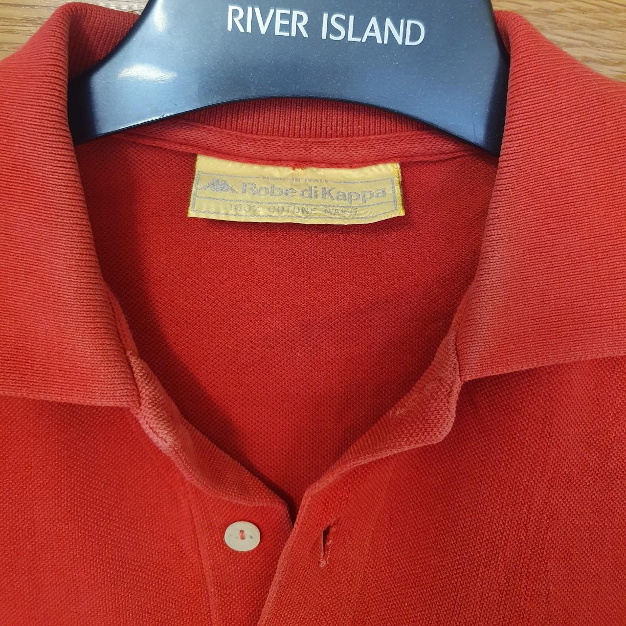 ID 5009 Vintage Red Kappa Polo shirt. Size tag... - Depop