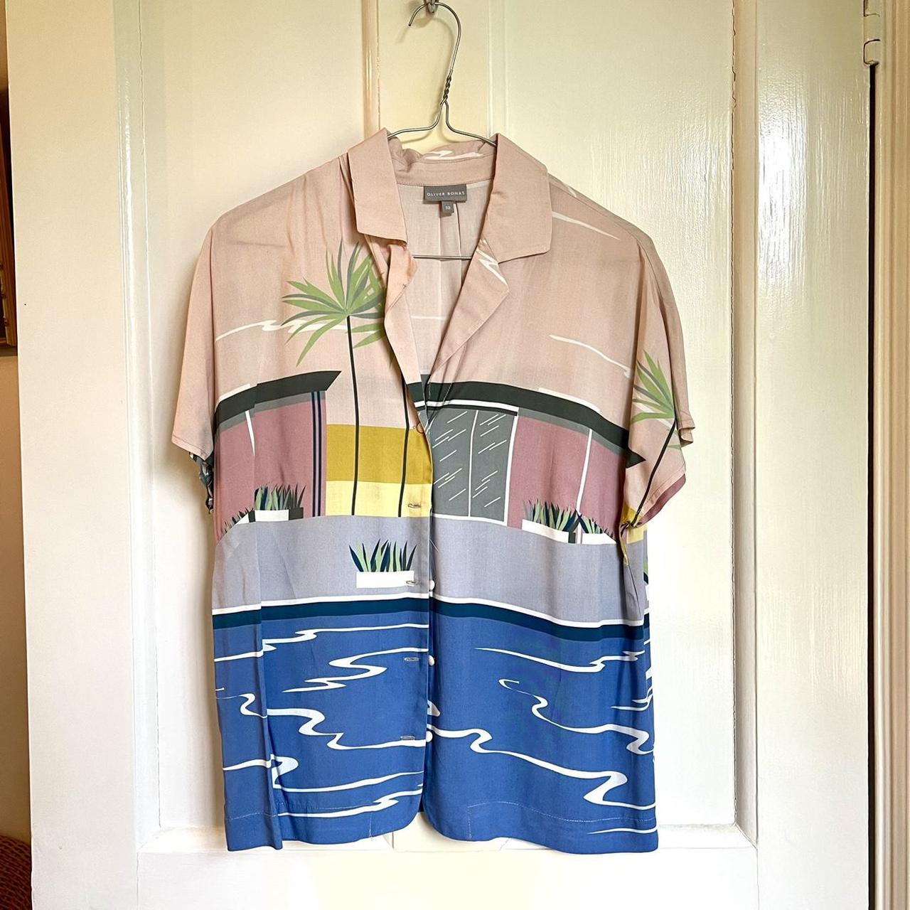 Oliver Bonas David Hockney shirt. Never worn,... - Depop