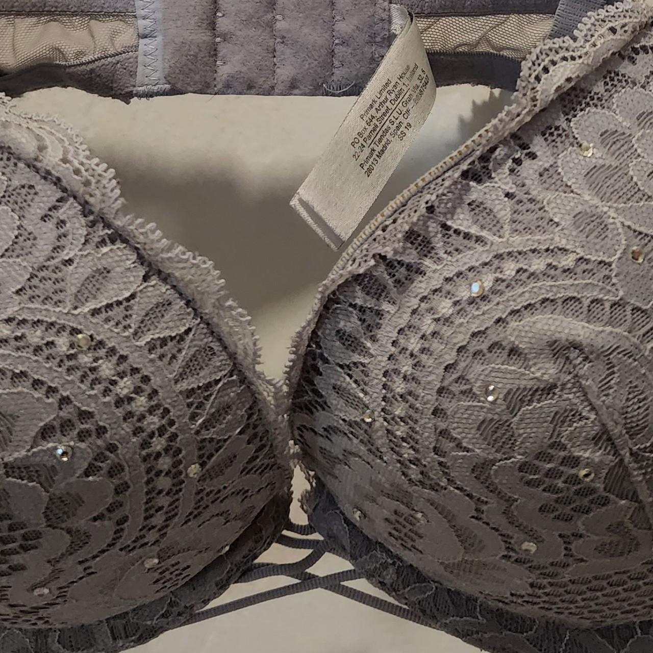 Primark Secret Possessions Blue Lace Rhinestone Push... - Depop