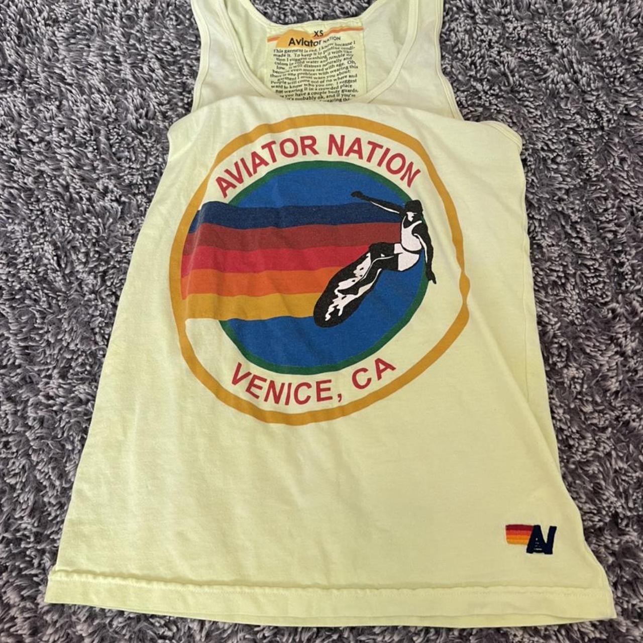 NEON AVIATOR NATION TANK! Very rare and preppy!! 🥰🥰 - Depop