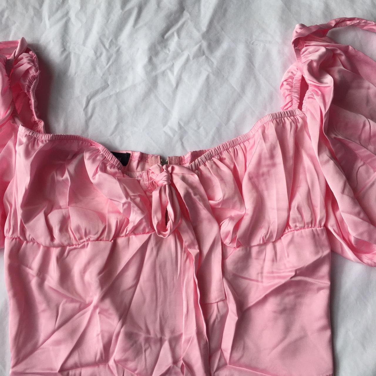 Pink crop top Brand new #trendy #kawaii #cute... - Depop