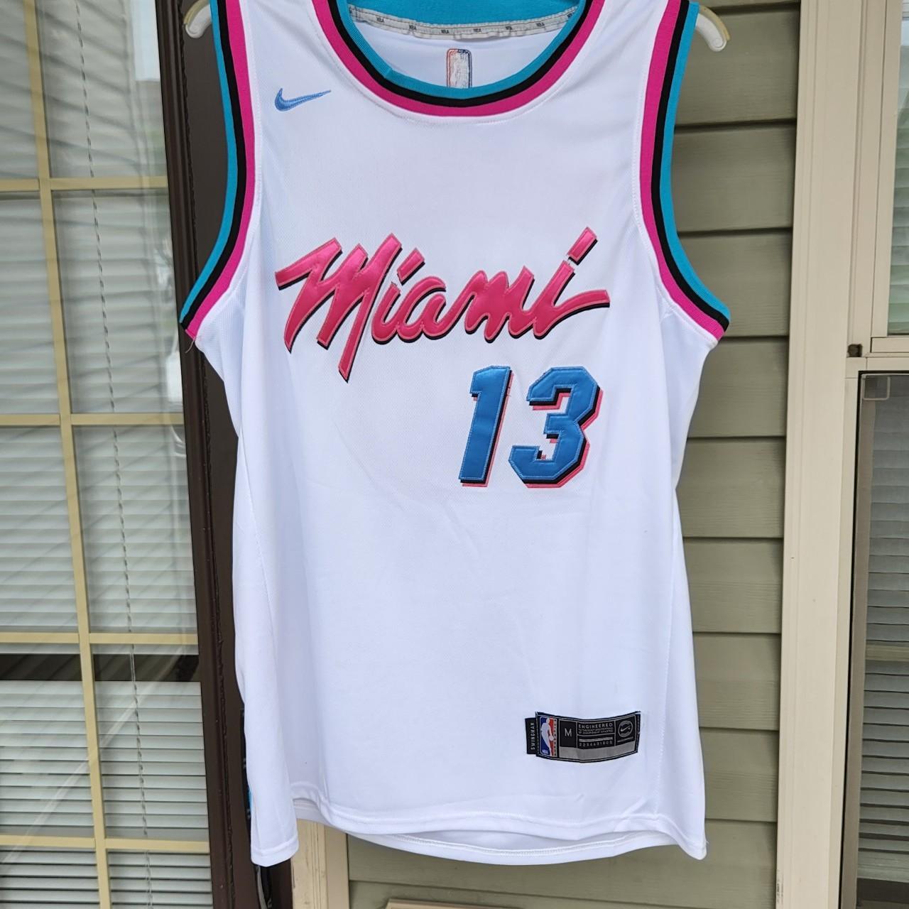 Bam Adebayo Miami Heat Vice Jersey. Says Medium,... - Depop