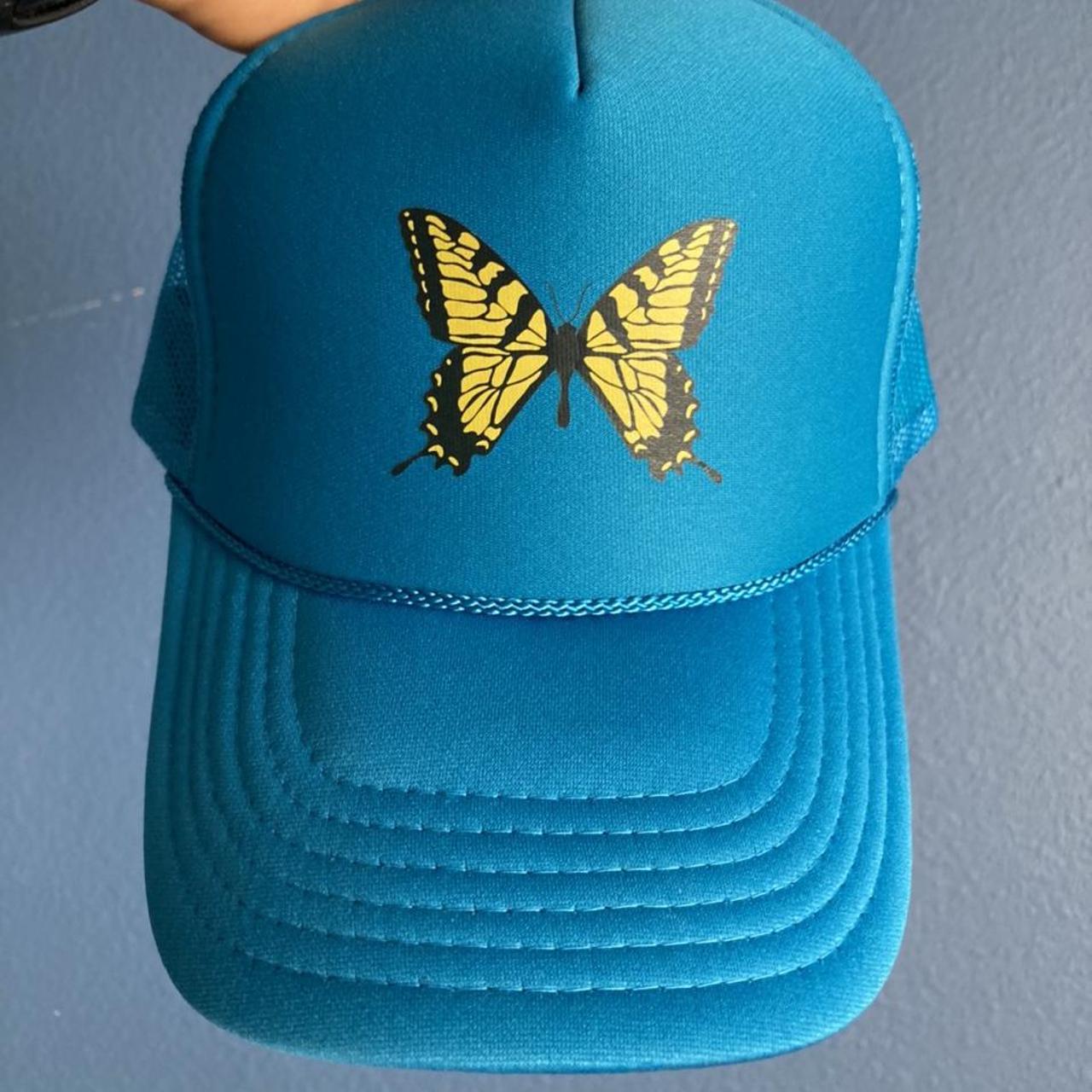 Men's Blue and Yellow Hat | Depop