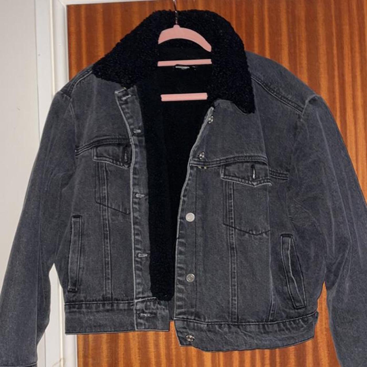 Missguided Denim Jacket with fur inside Only worn a... - Depop