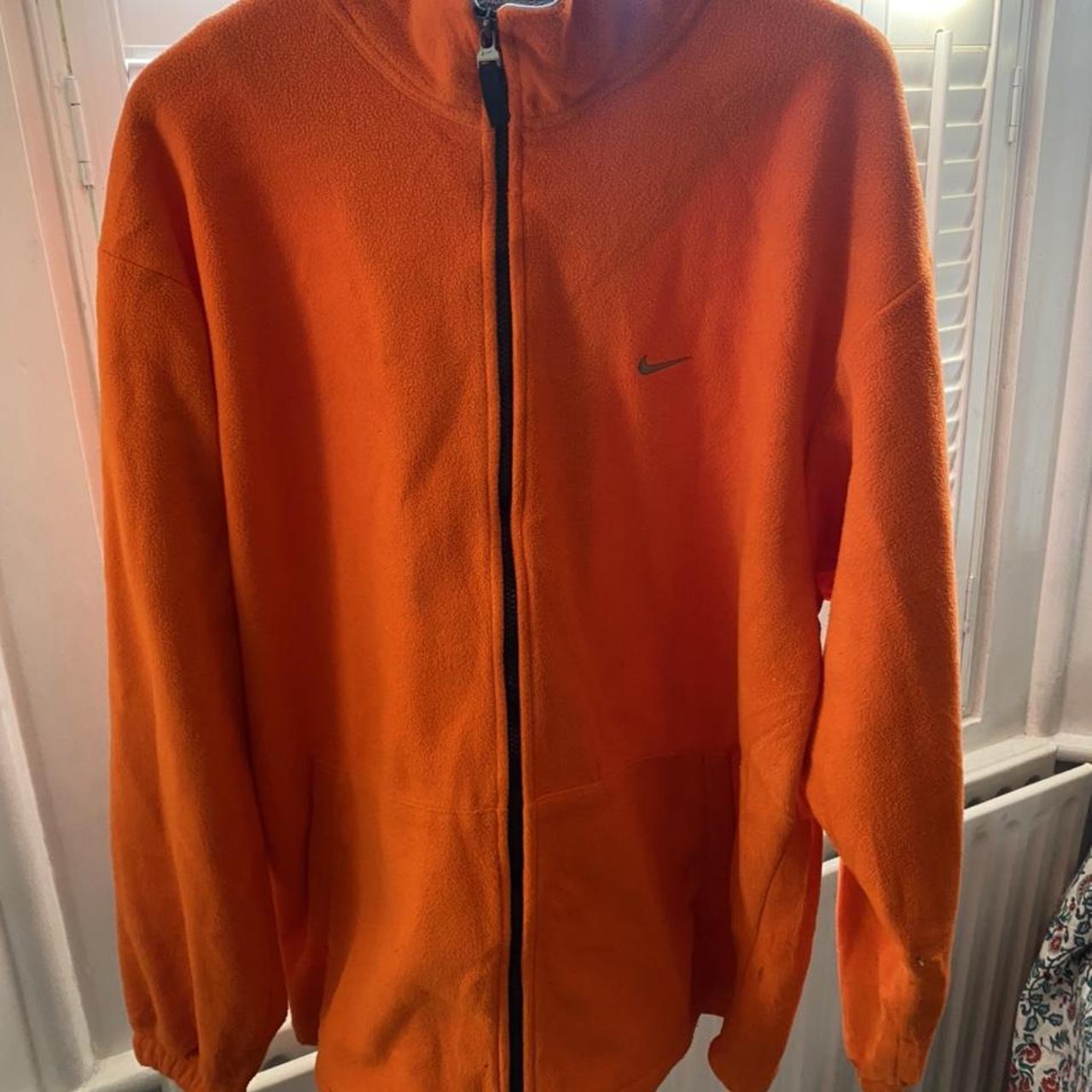 Vintage Nike fleece in orange 🍊. Size men XXL ,... - Depop
