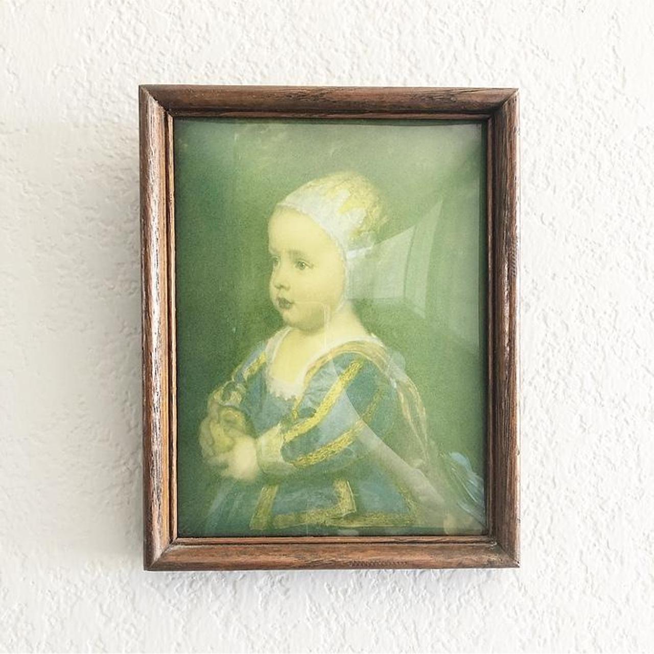 Vintage framed art print of “Baby Stuart” by Anthony... - Depop