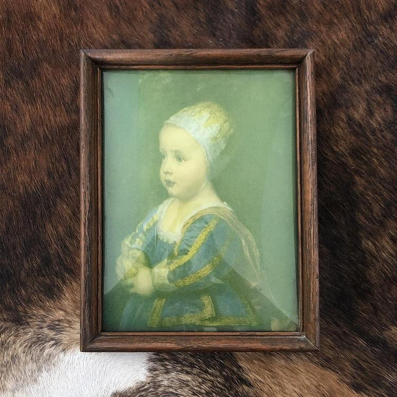 Vintage framed art print of “Baby Stuart” by Anthony... - Depop
