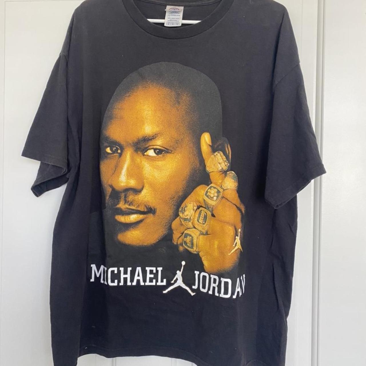 Vintage Michael Jordan “6 rings” shirt sz Xl Screen... | Depop