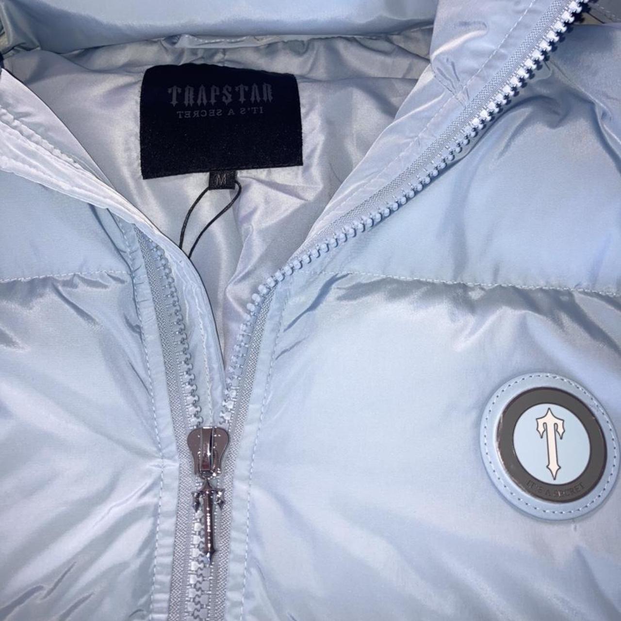 Trapstar irongate light blue puffer... - Depop