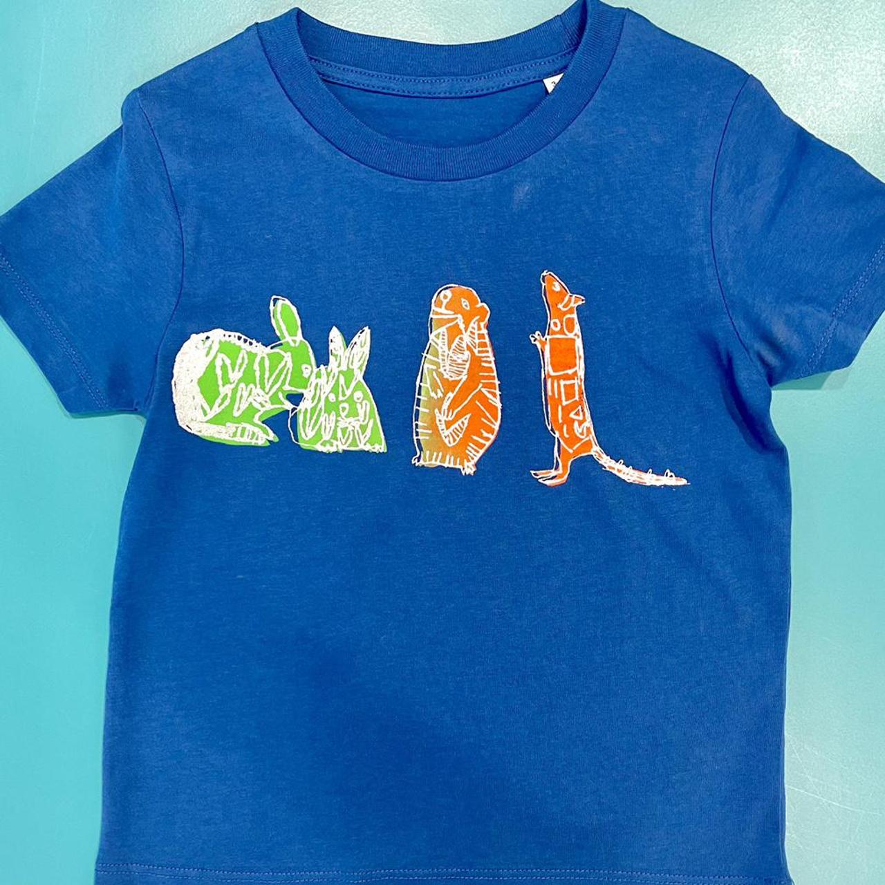 Rockstar Rodents design on bright blue t-shirt.... - Depop