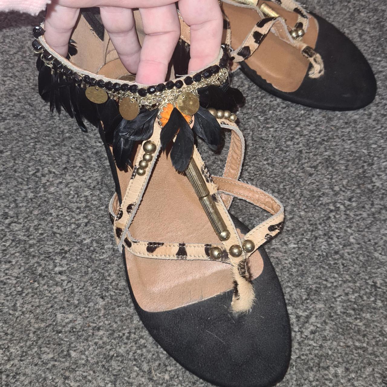 Riverisland feather sandals. Perfect for... - Depop