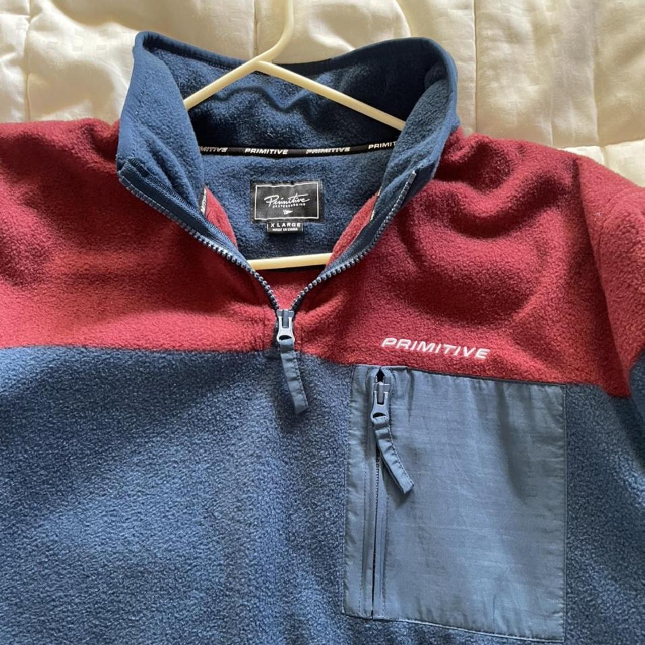 Primitive skate quarter zip fleece. Light weight and... - Depop