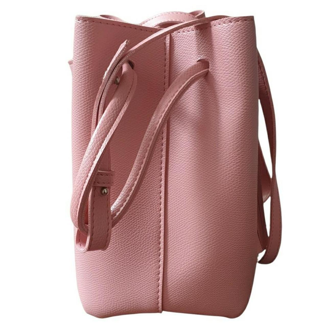 Miniso Pink Mini Bag with Shoulder Strap. Used a... - Depop