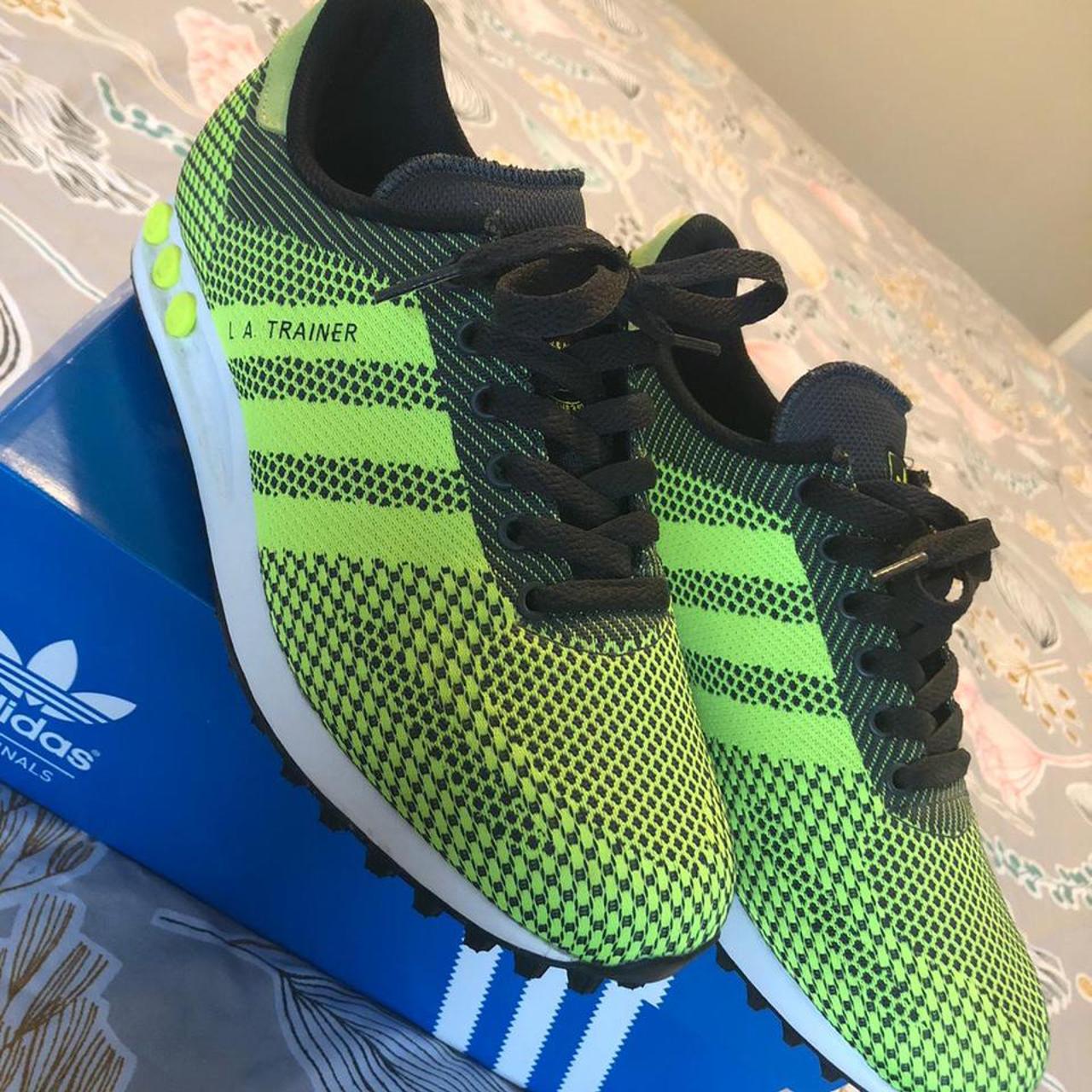 Limited edition, Adidas L.A, mens 7.5, worn once... - Depop