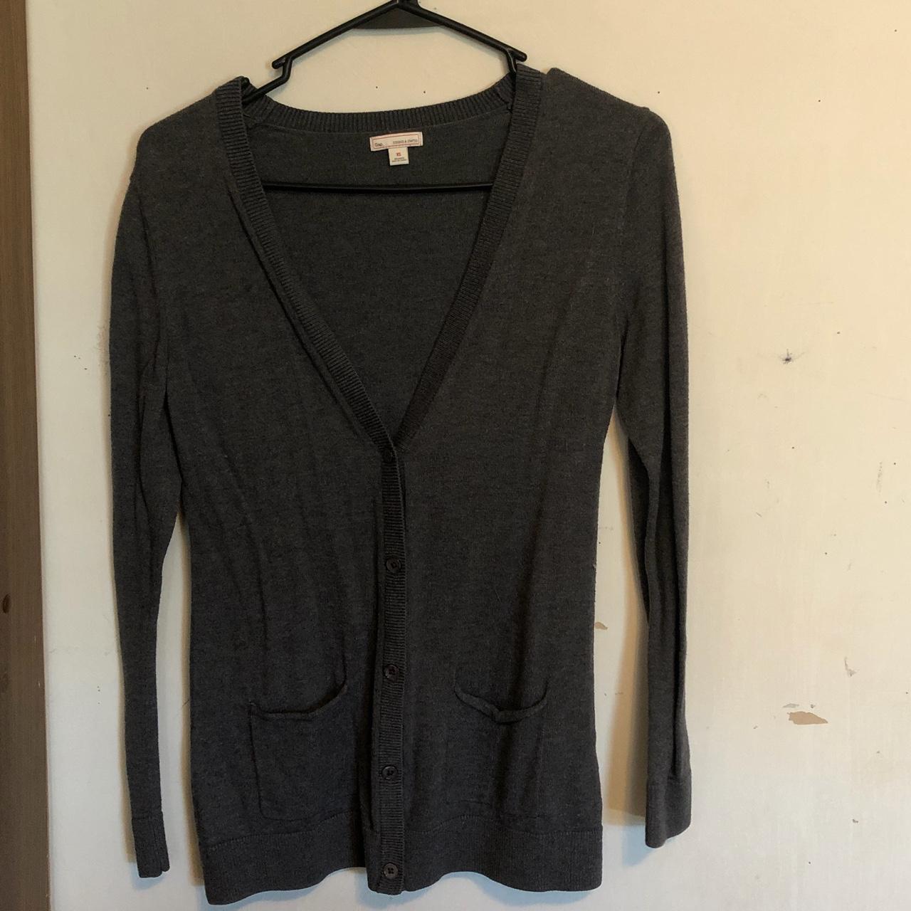 Dark Gray Cardigan From The Gap Good Condition No Depop