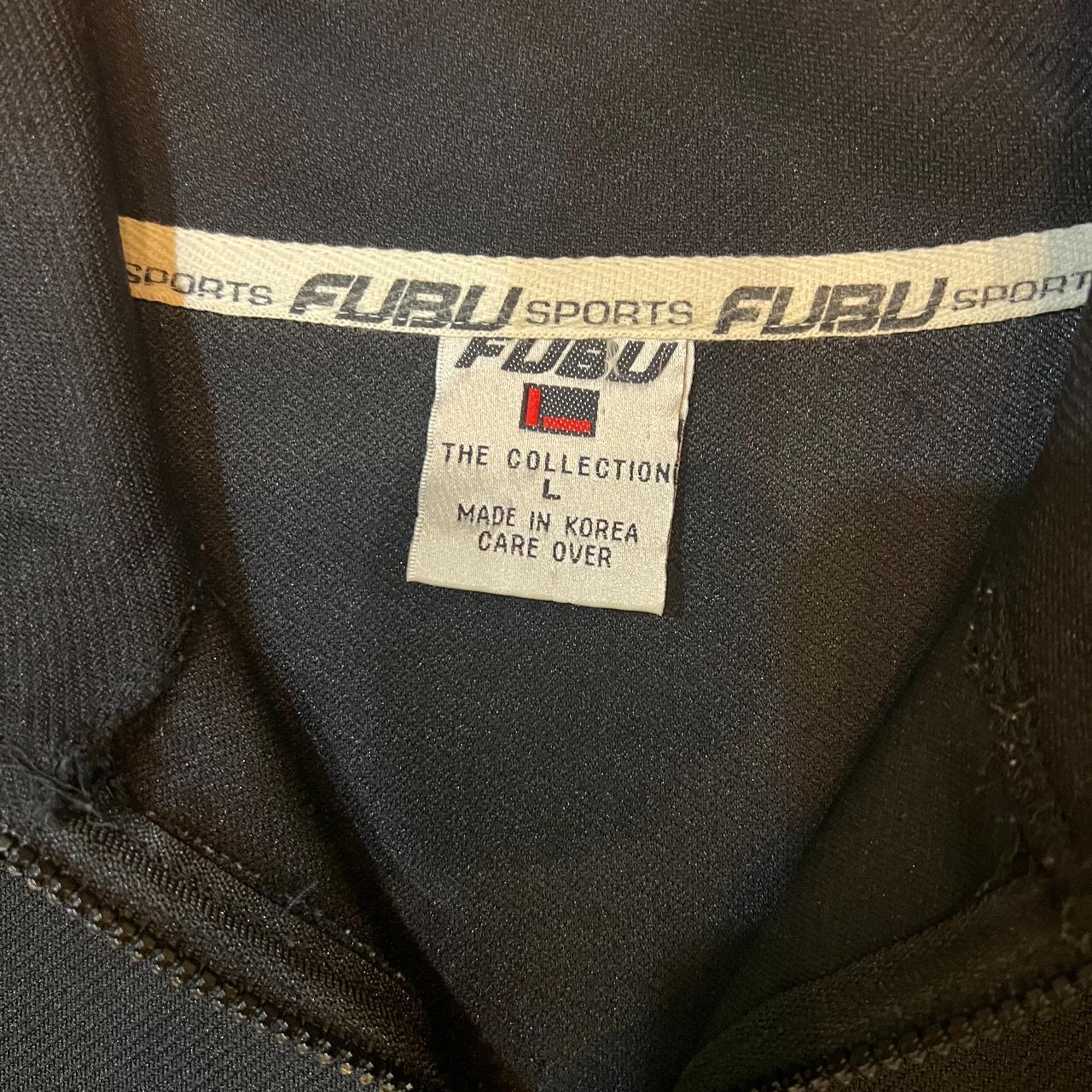 FUBU Collection Black Athletic Quarter Zip Pullover... - Depop