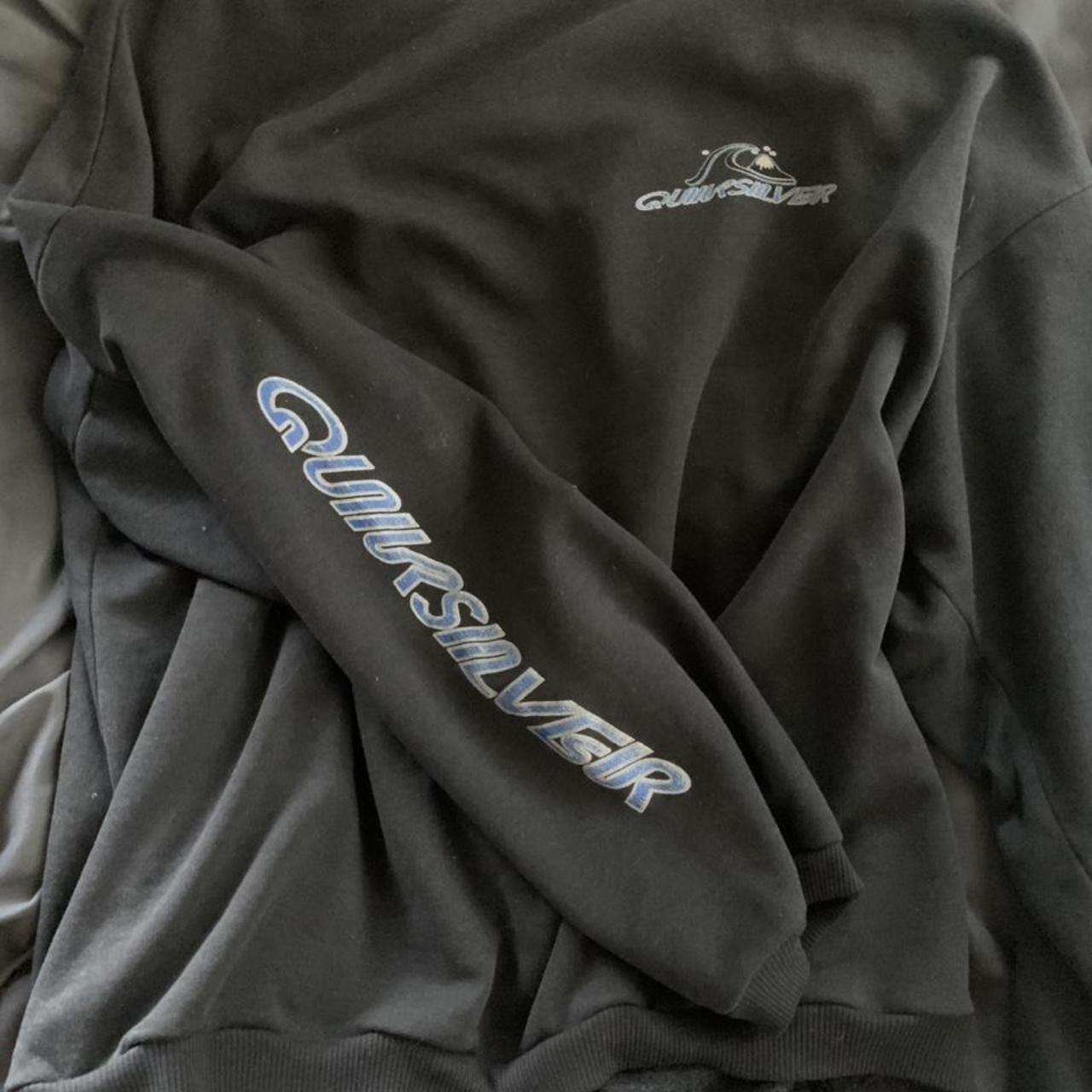 Large Retro quicksilver jumper really warm - Depop