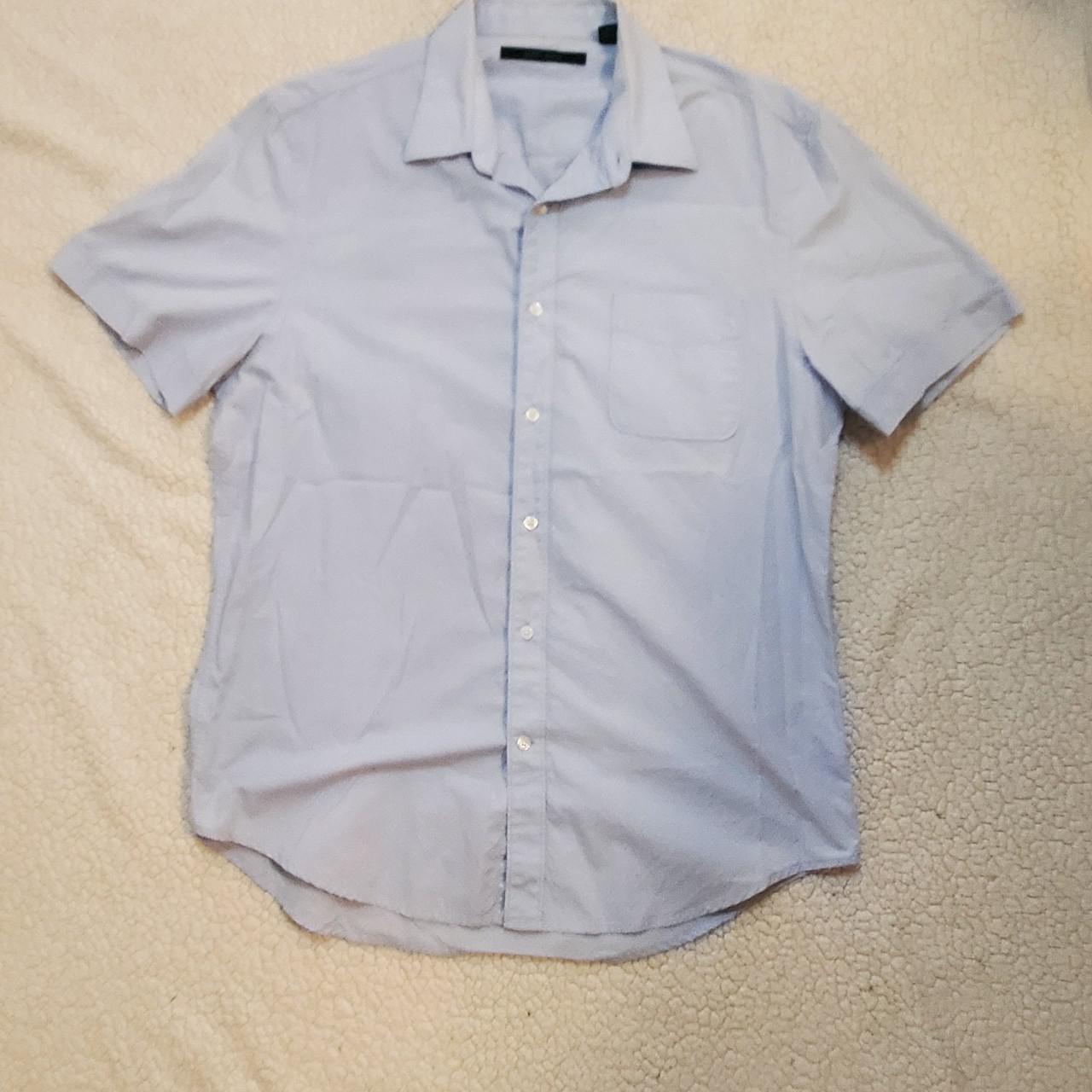 Mens light blue Button down shirt Size: L - Depop