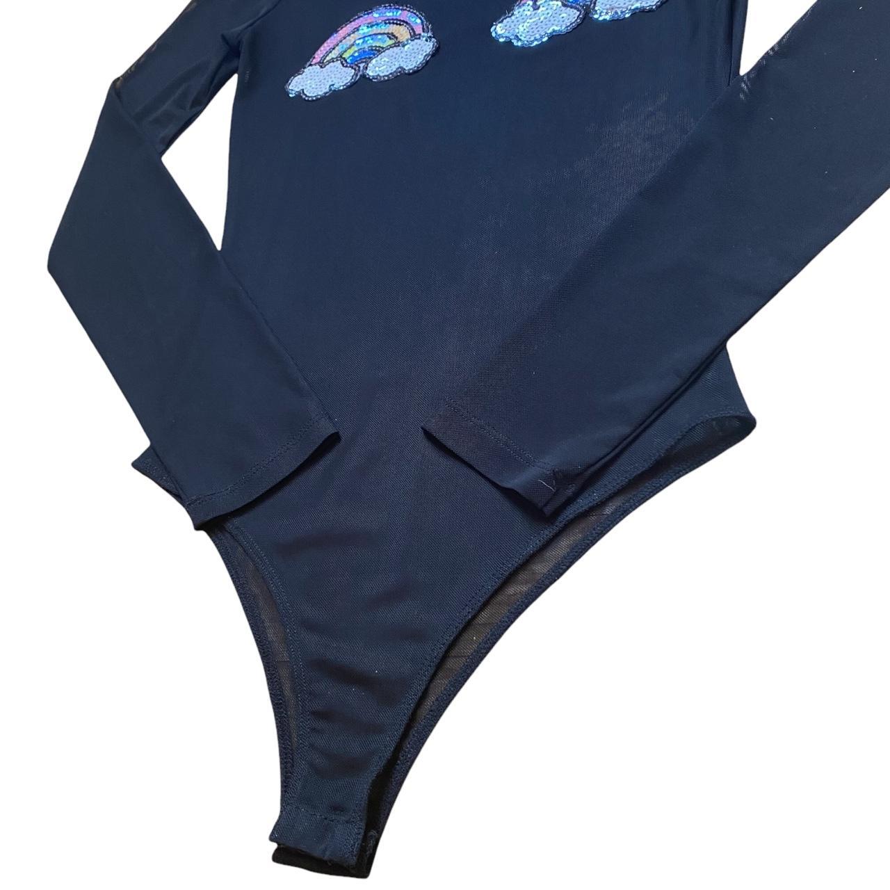 The ultimate fun and unique bodysuit !! Sheer black... - Depop