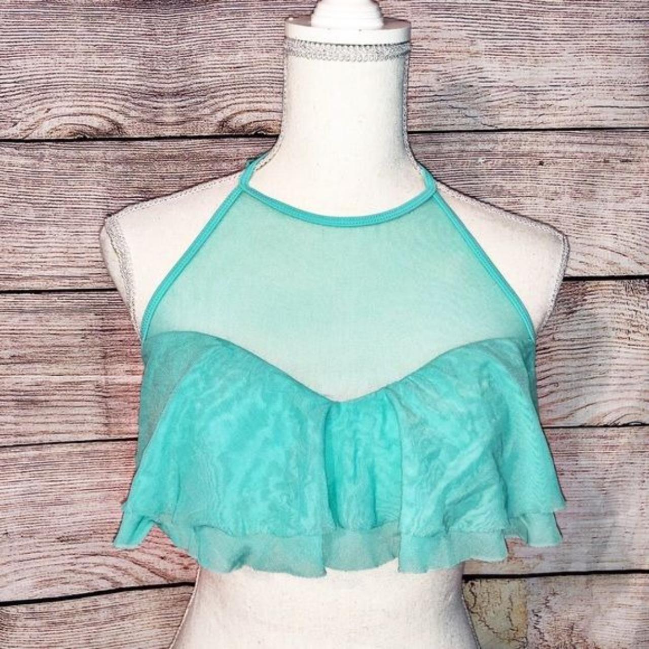 Betsey Johnson Womens Blue Bikini And Tankini Tops Depop