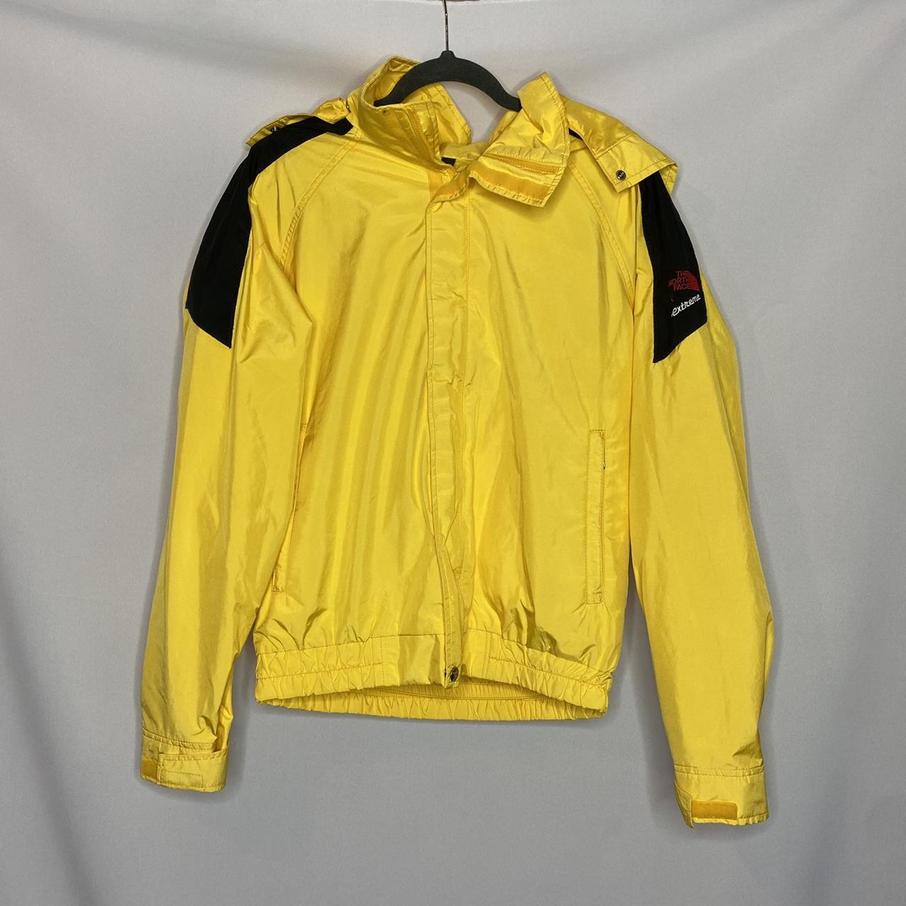 bright yellow GORE-TEX north face jacket; wind... - Depop