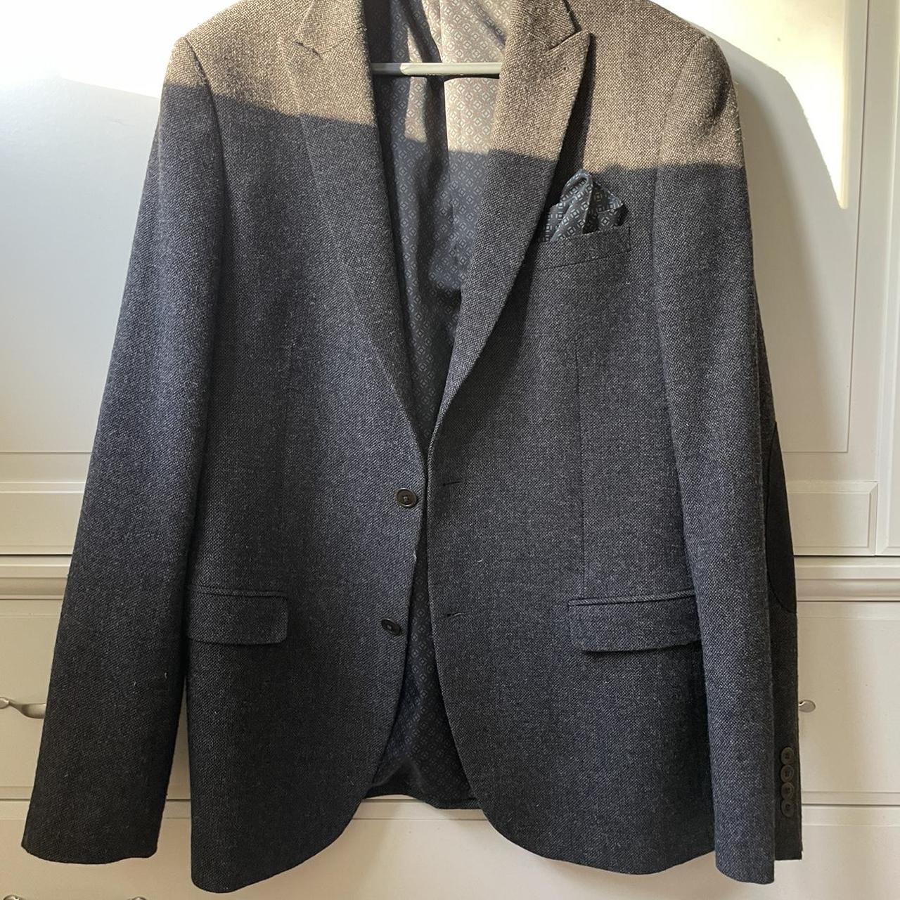 Next Men's Grey Tailored-jackets | Depop