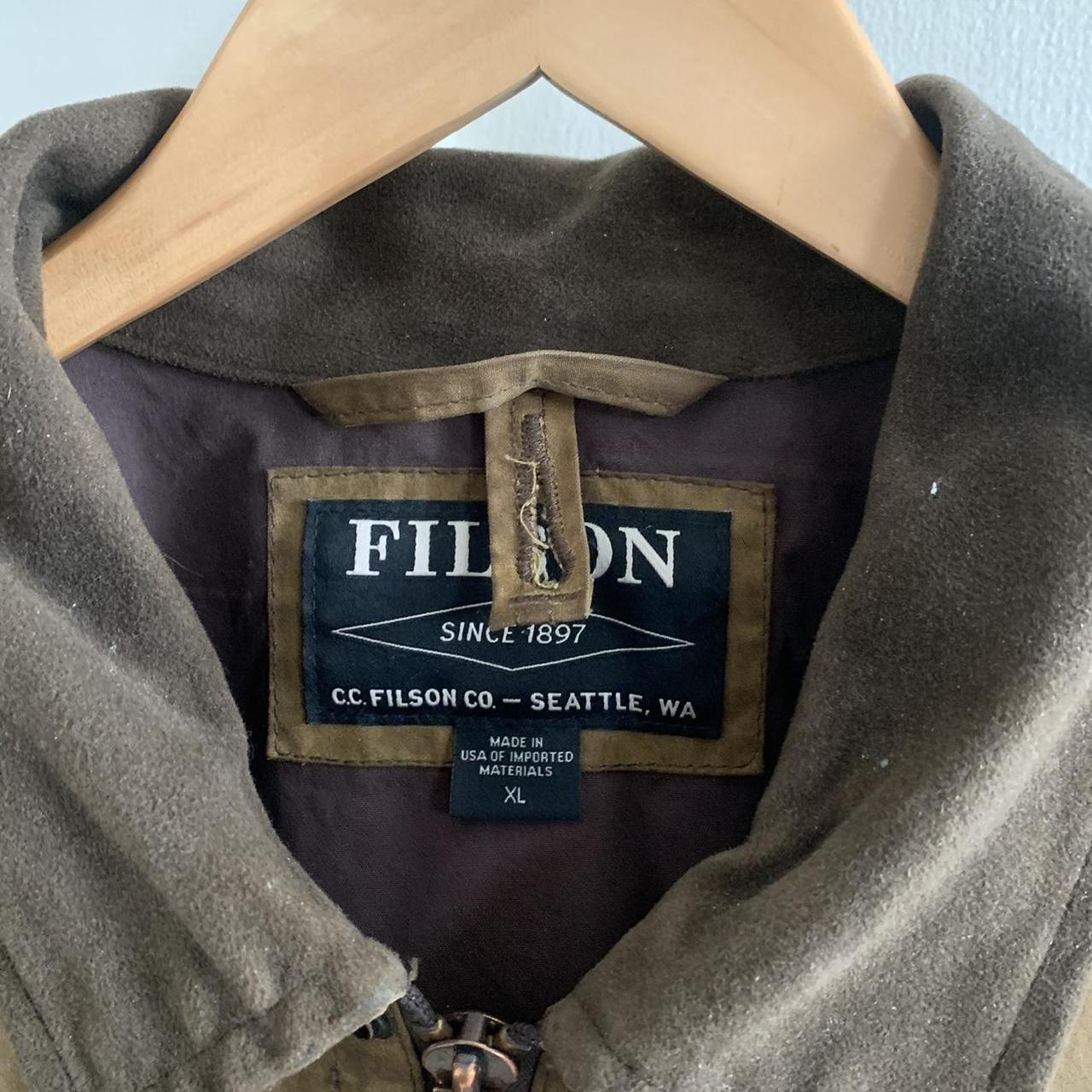 Filson jacket. Perfectly worn all throughout the... - Depop