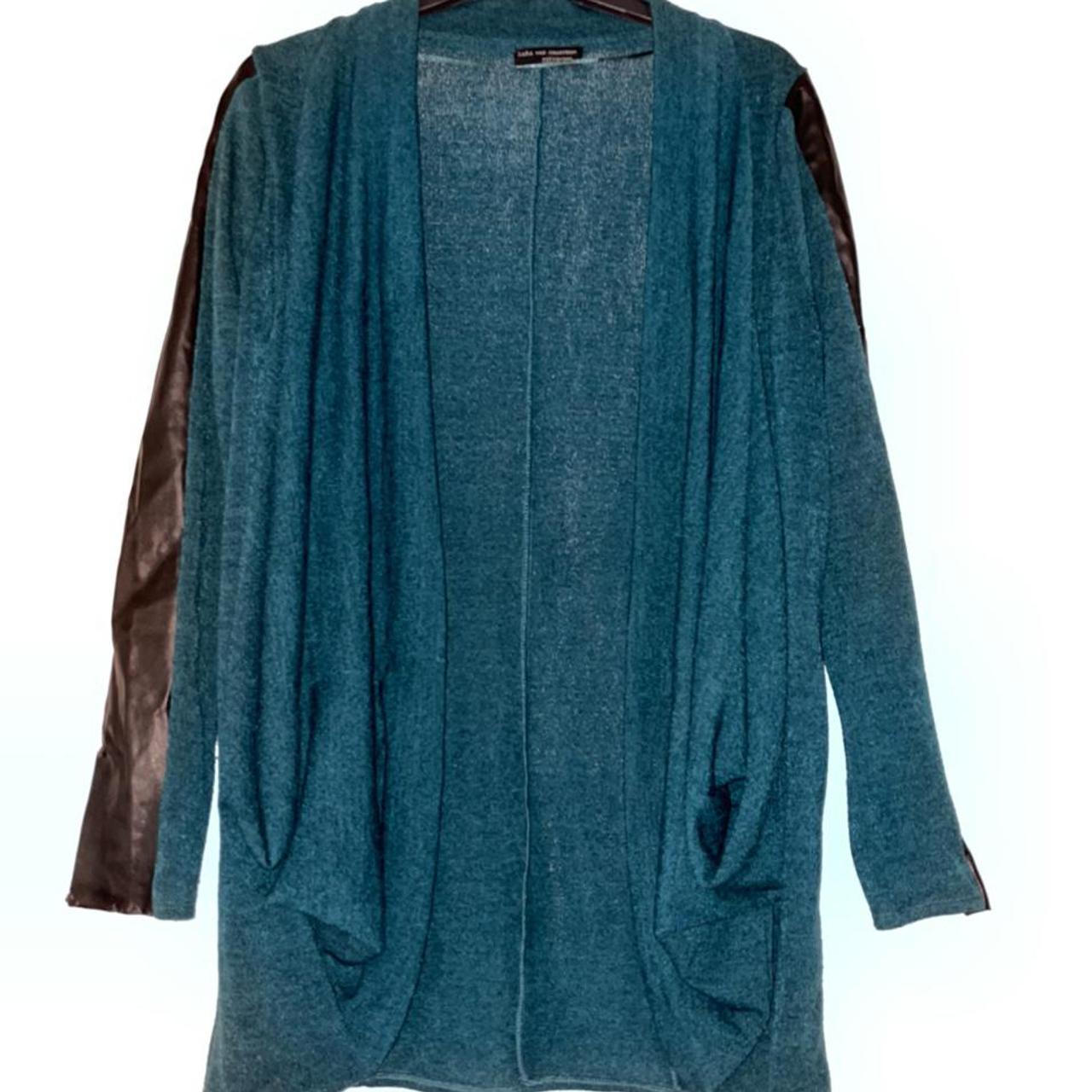 Zara W&B Collection Zara Bottle Green Cardigan with... - Depop Zara W&B Collection Zara Bottle Green Cardigan with... - Depop