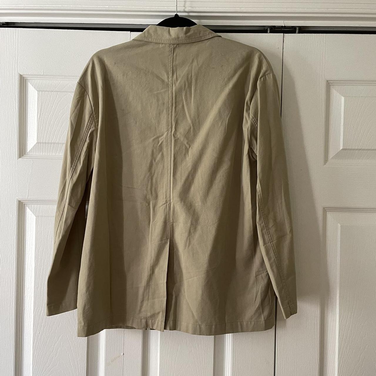 COS Women's Tan and Cream Jacket | Depop