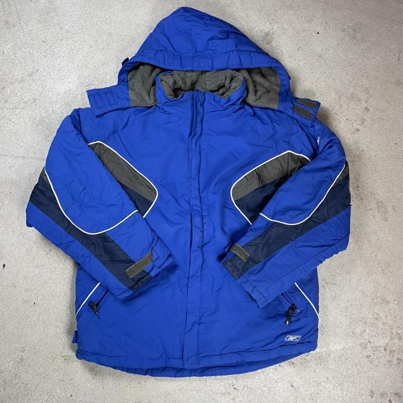 Royal Blue Reebok Jacket Size: XL, fits size... - Depop
