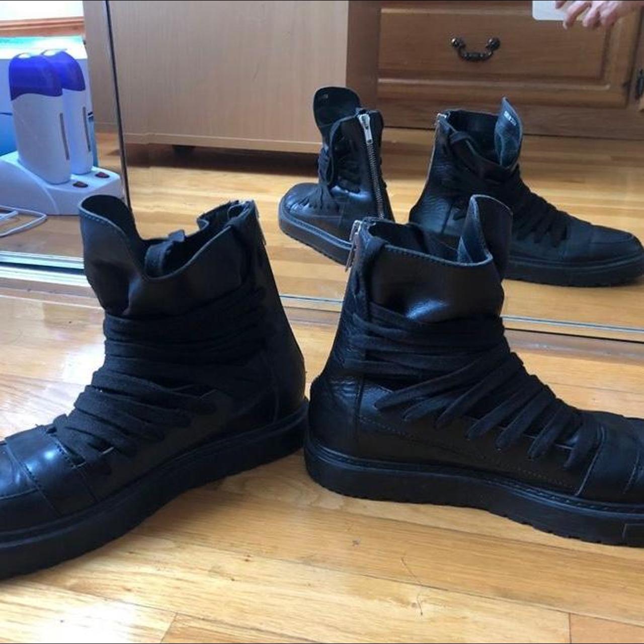Dior Kris Van Assche Multilace Sneaker/boot Black... | Depop