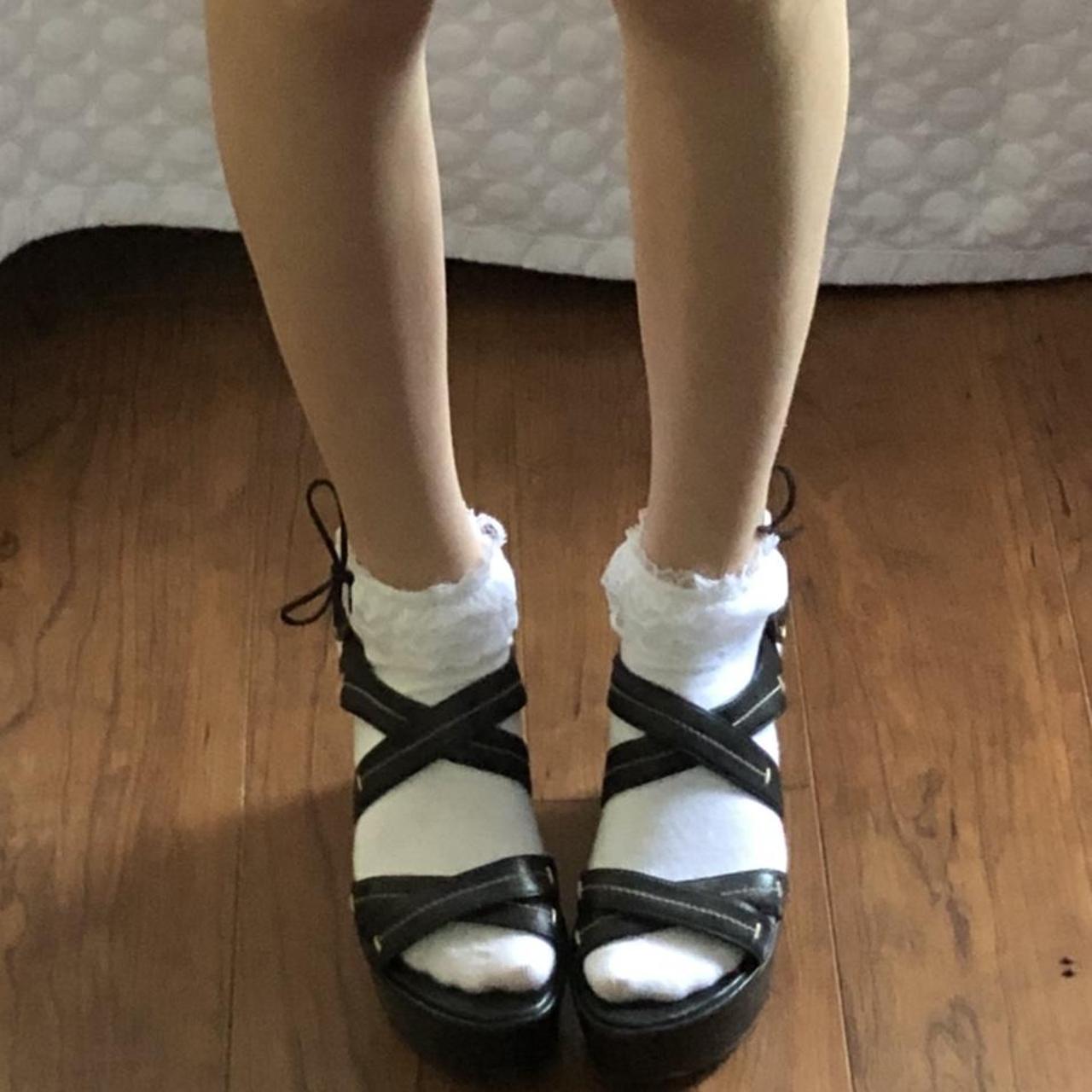 Stuart Weitzman Women's Black Sandals | Depop