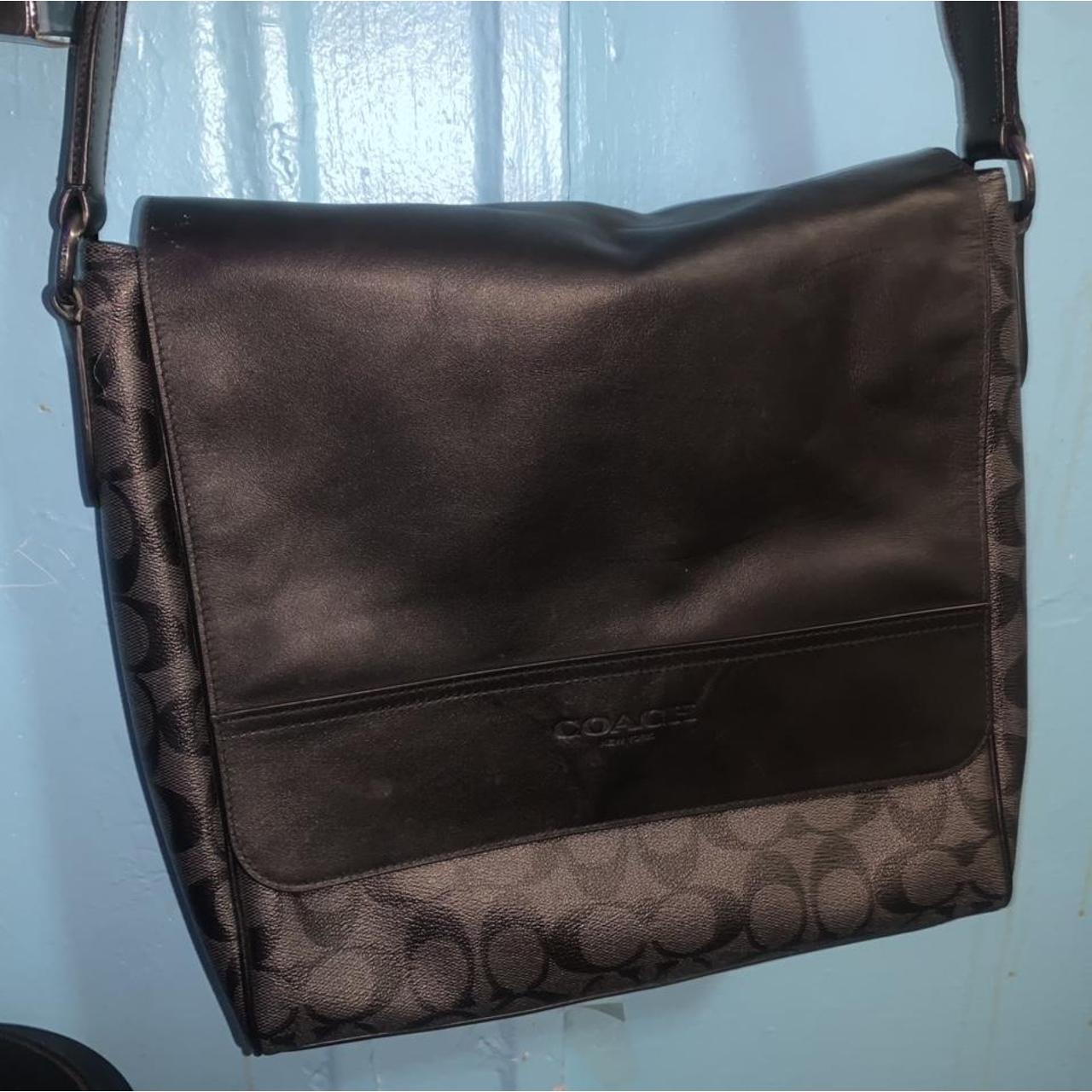 COACH Men Signature Coated Canvas Houston Map... - Depop